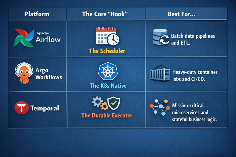Temporal vs Airflow vs Argo: Workflow Orchestration Guide